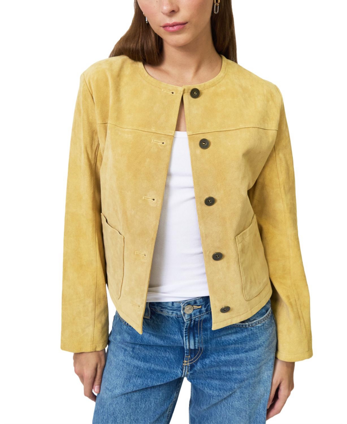 Click here for Central Park West Womens Ophelia Suede Lady Jacket... prices
