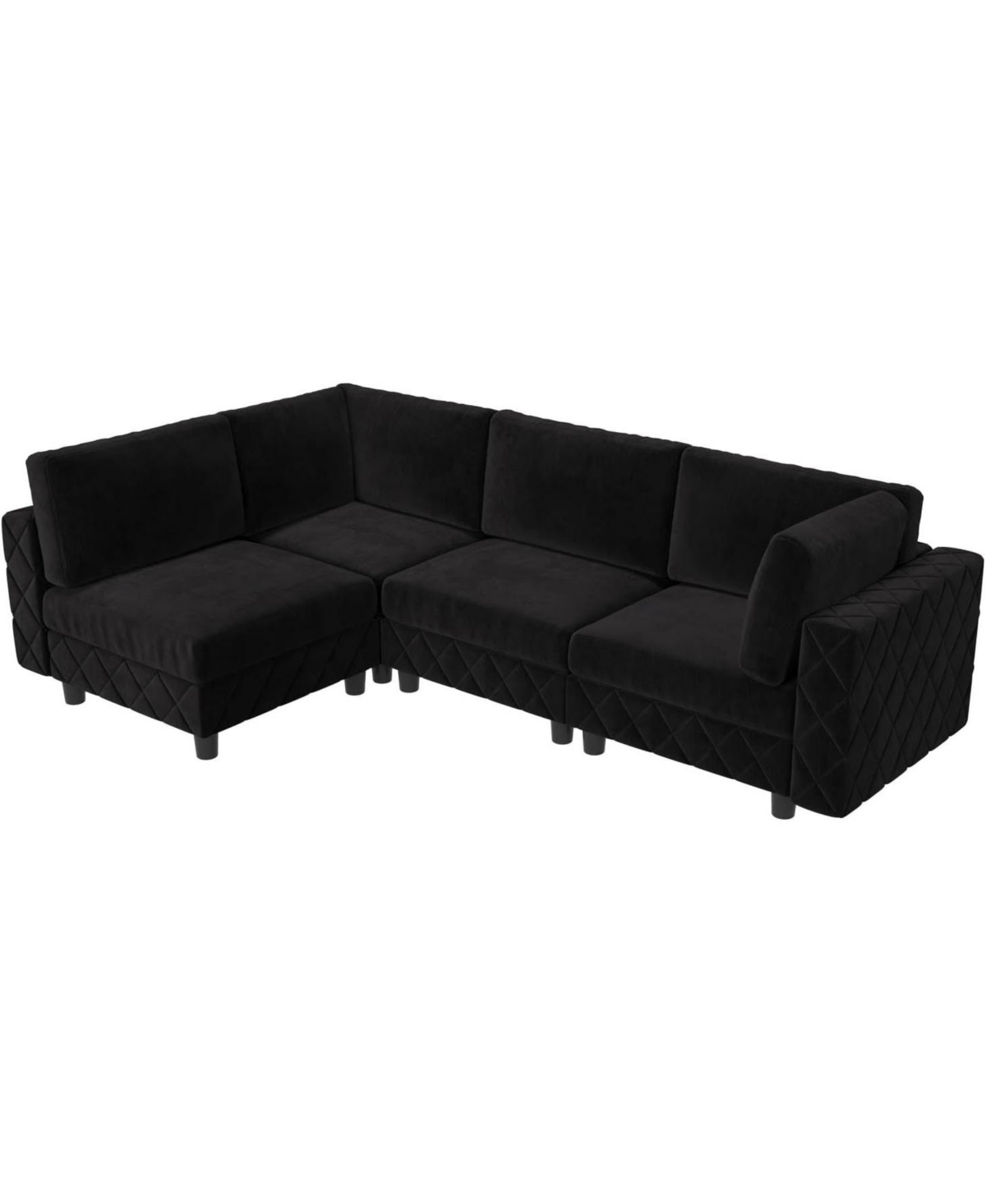 Click here for gaomon Modular Sectional Sofa  4 Seat High Density... prices