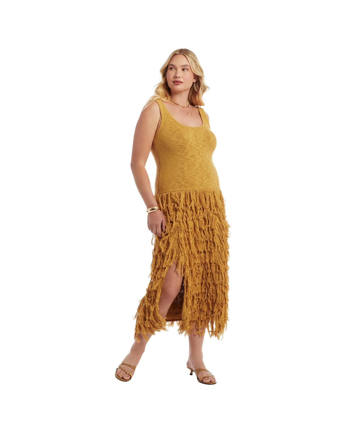 Click here for June & Vie Womens Sweater Fringe Maxi Dress - Must... prices