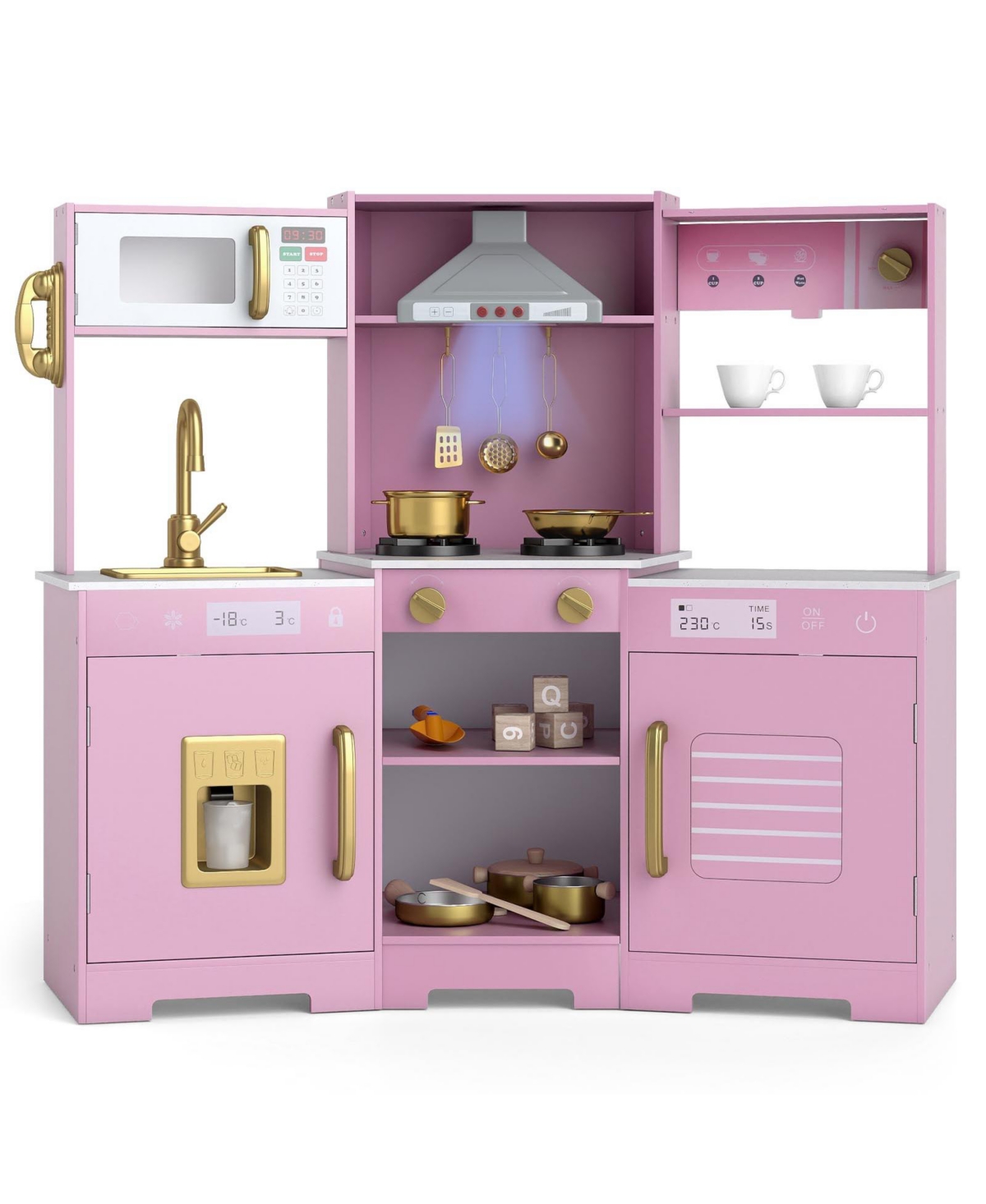 Click here for Slickblue Pretend Play Wooden Kitchen Set with Ran... prices