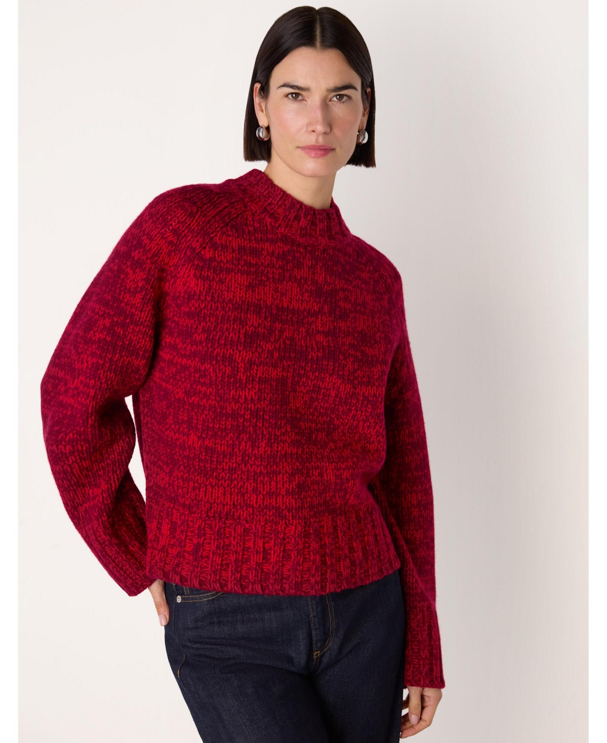 Click here for Whistles Womens Chunky Wool Fleck Knit Sweater - R... prices