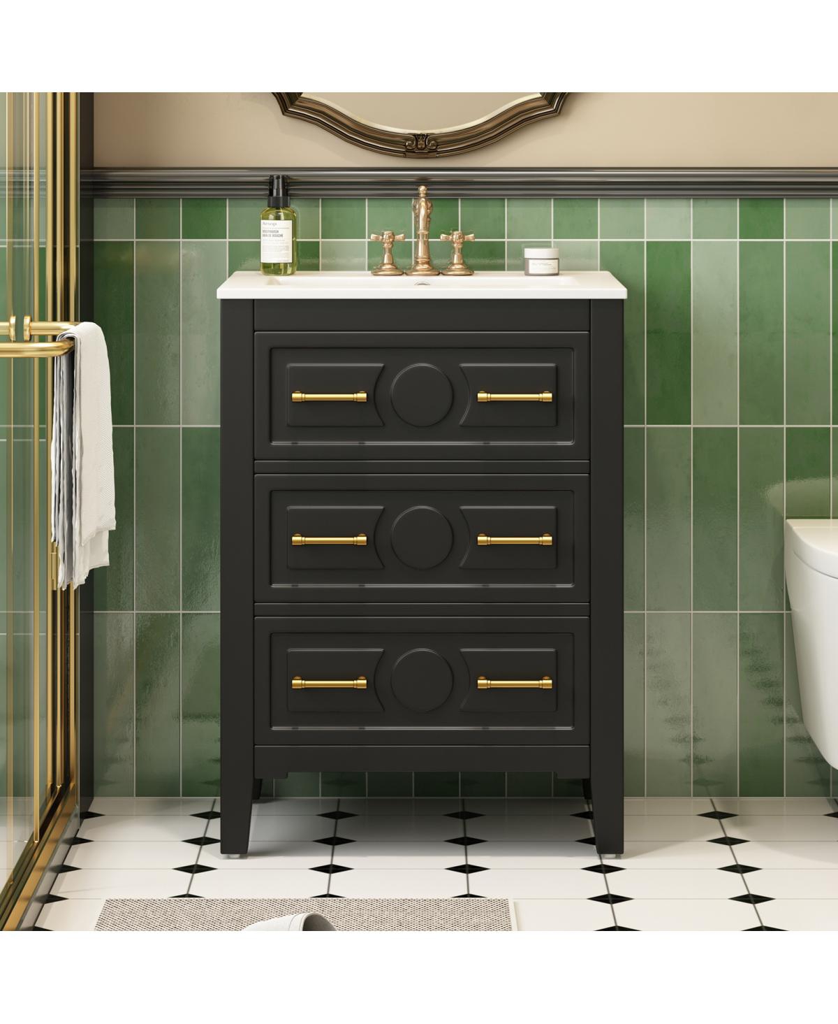 Click here for Sillysis 24 Inch Bathroom Vanity with Ceramic Sink... prices