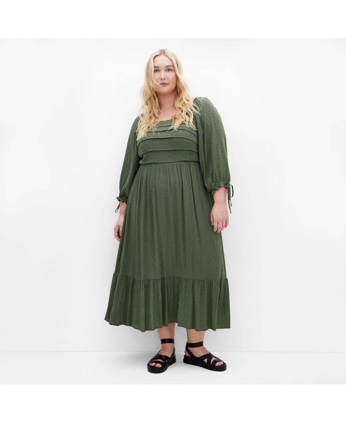 Click here for City Chic Womens Ally Dress - Olive prices