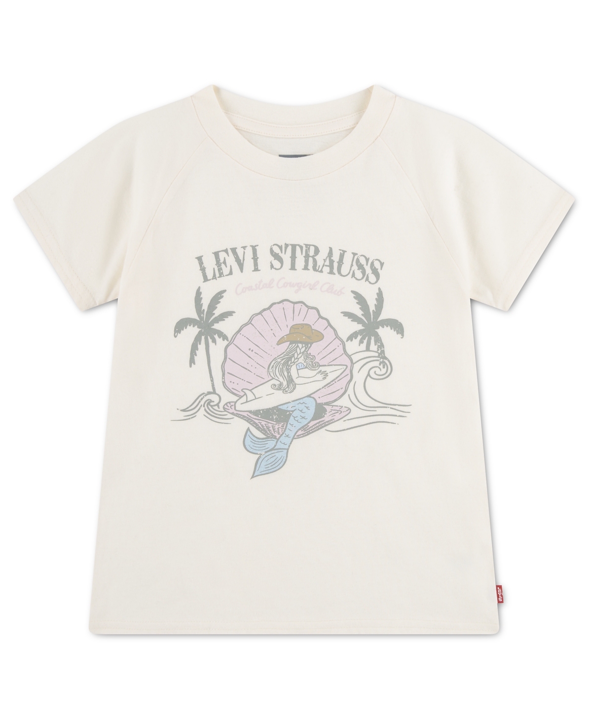 Click here for Levis Girls 7-16 Mermaid Round Neck T-Shirt - Natu... prices