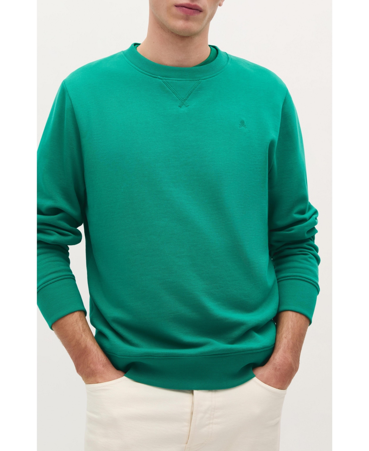 Click here for Scalpers Mens New Fade Sweater - Green prices