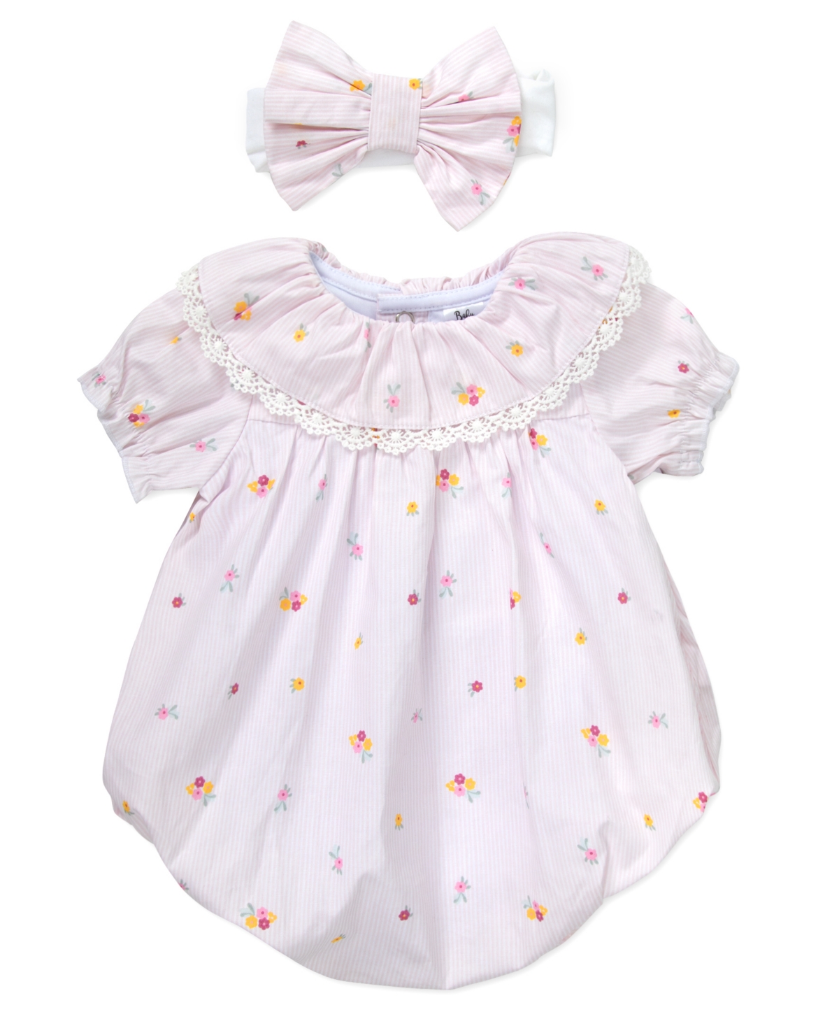 Click here for Baby Essentials Baby Girls Ditsy Floral Bubble Rom... prices