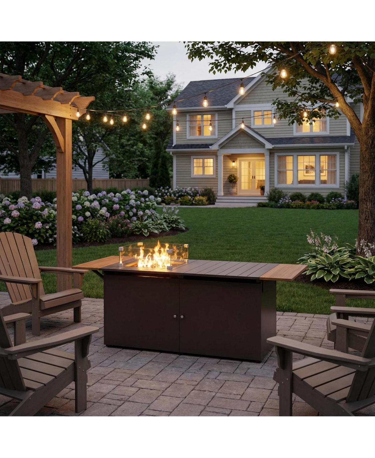 Click here for Boyel Living 64" Iron Foldable Fire Pit Table... prices