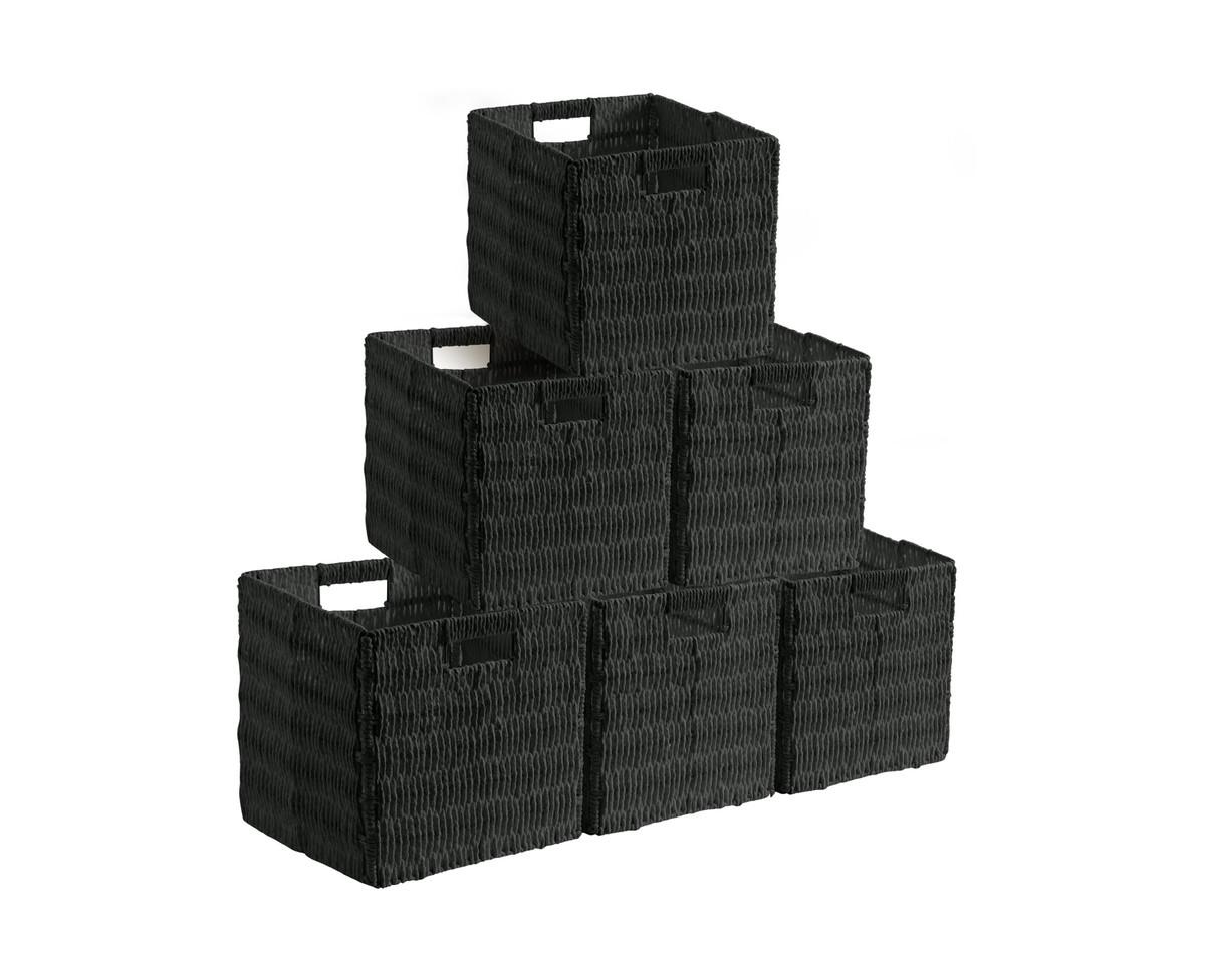 Click here for Ornavo Home 6 Pack Paper Wicker Storage Cube Bin S... prices