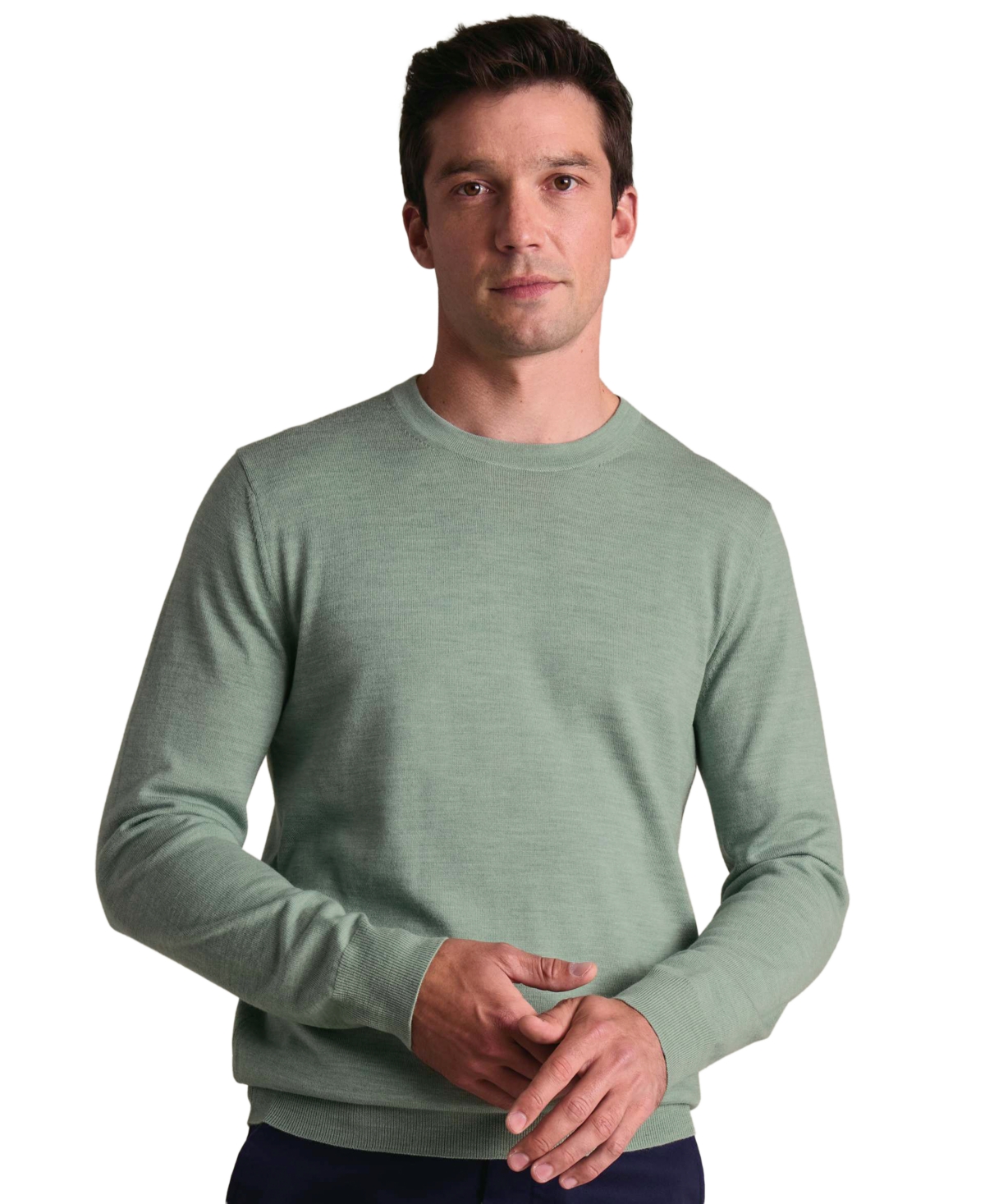 Click here for Charles Tyrwhitt Mens Crewneck Sweater - Pale Teal... prices