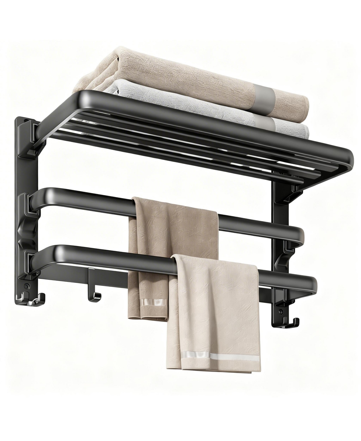 Click here for Yigii 24" Foldable Aluminum Towel Rack with 7... prices
