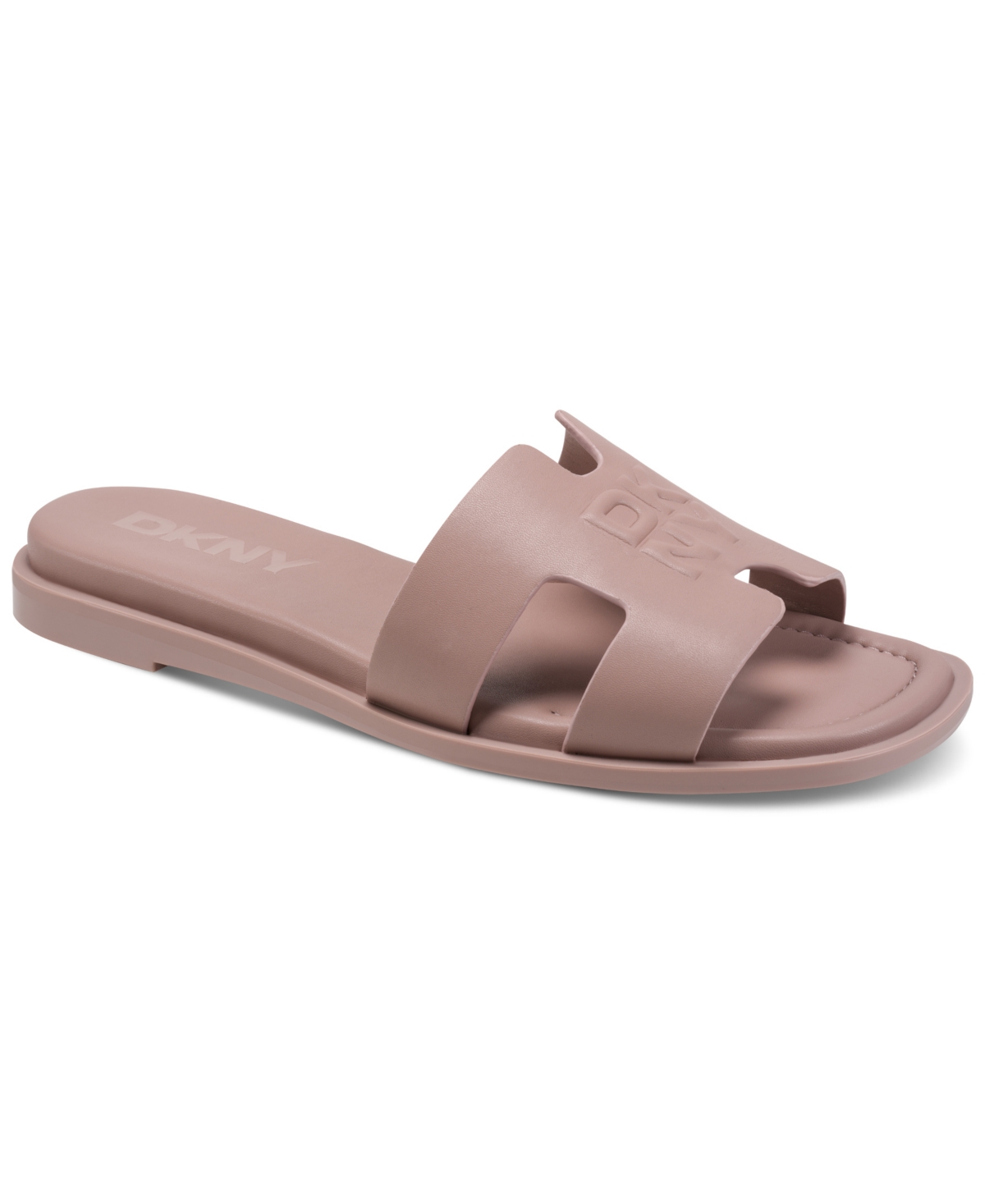 Click here for Dkny Womens Columba Slide Flat Sandals - Blush prices