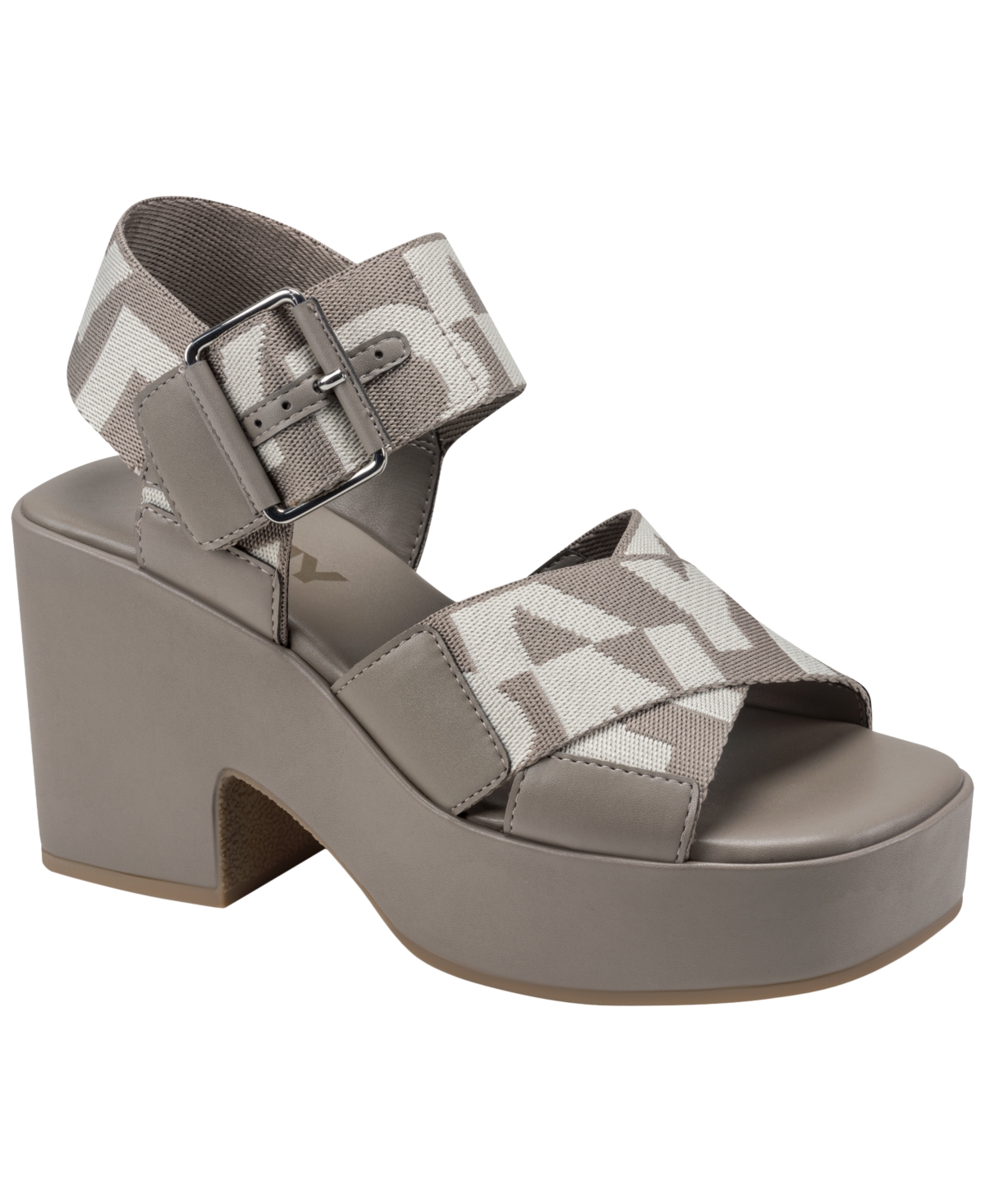 Click here for Dkny Womens Makario Platform Sandals - Gray prices