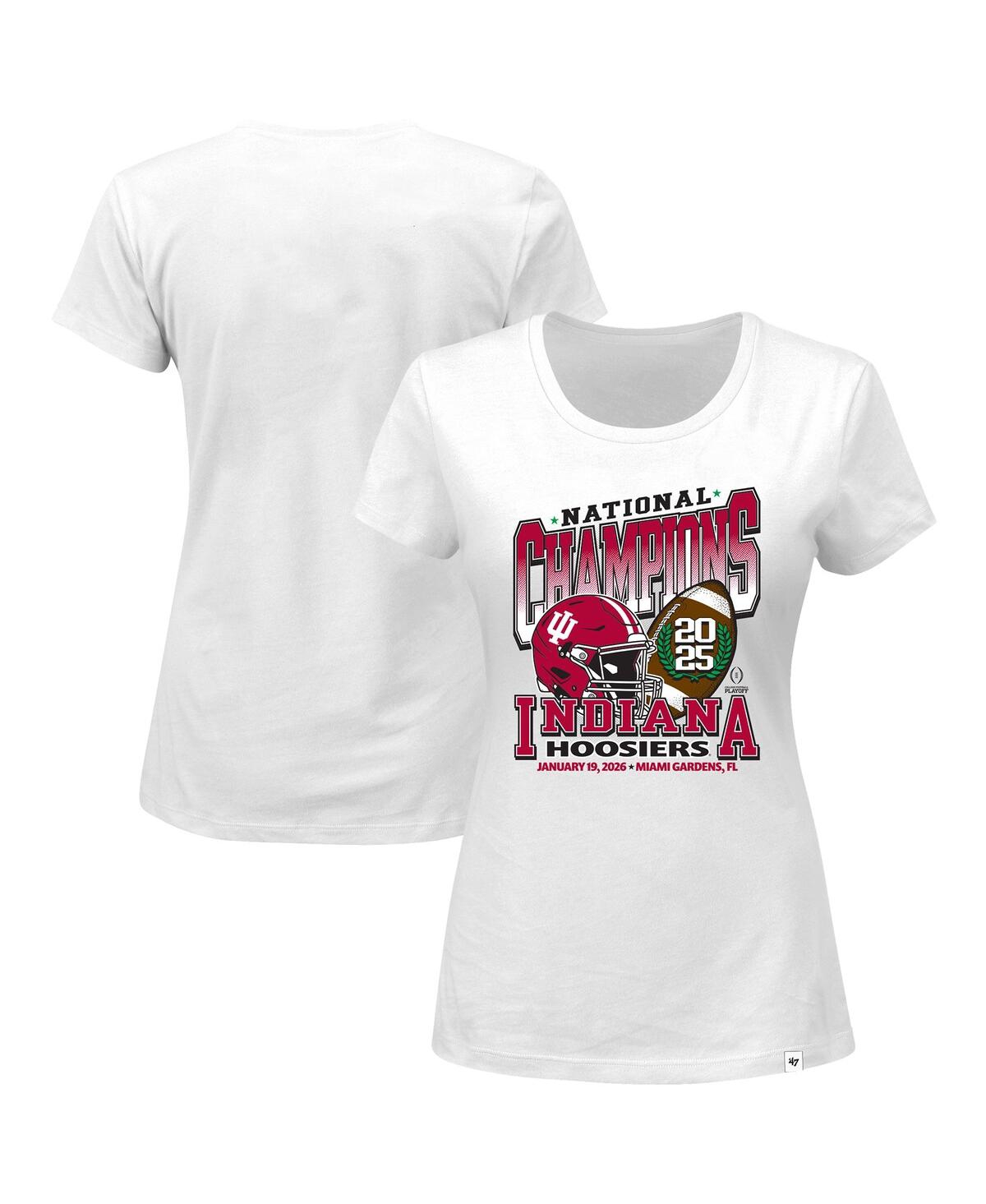 Click here for 47 Brand Womens White Indiana Hoosiers College Foo... prices