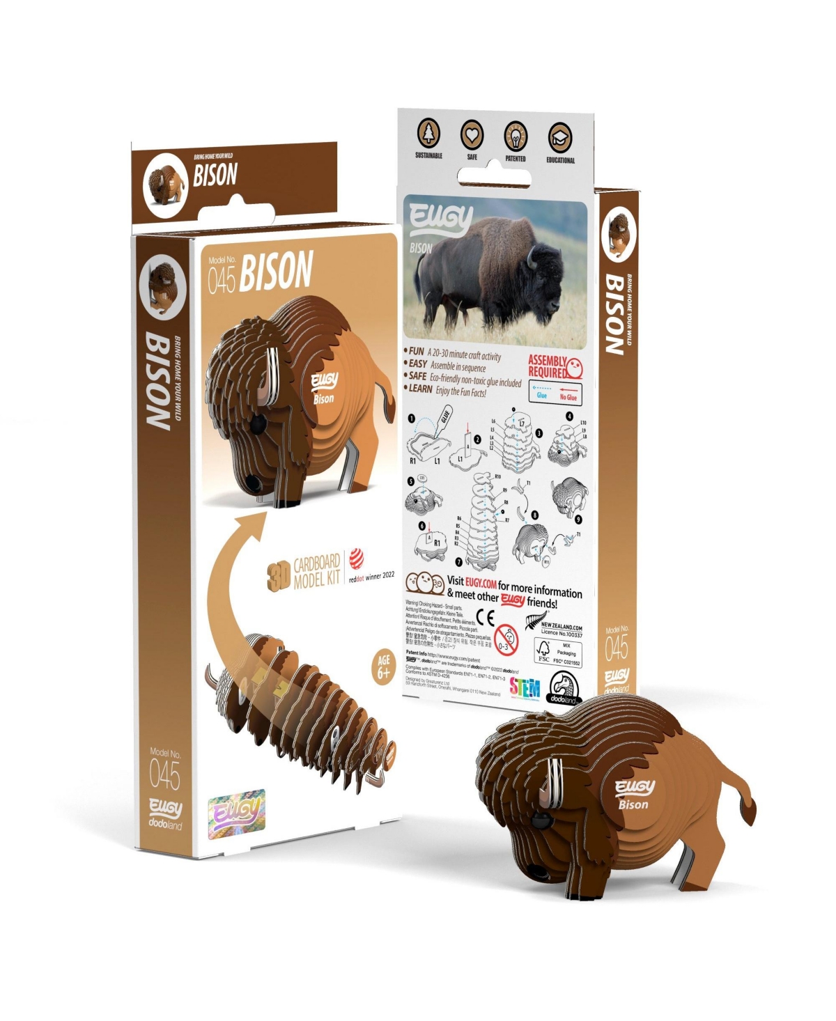 Click here for Eugy Bison 3D Puzzle - Open Miscellaneous prices