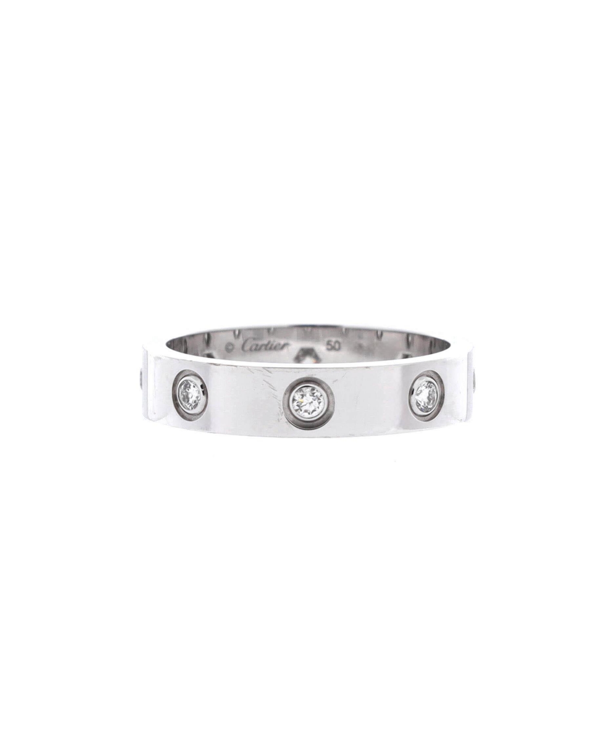 Click here for Pre-Owned Cartier Love Wedding Band 8 Diamonds Rin... prices