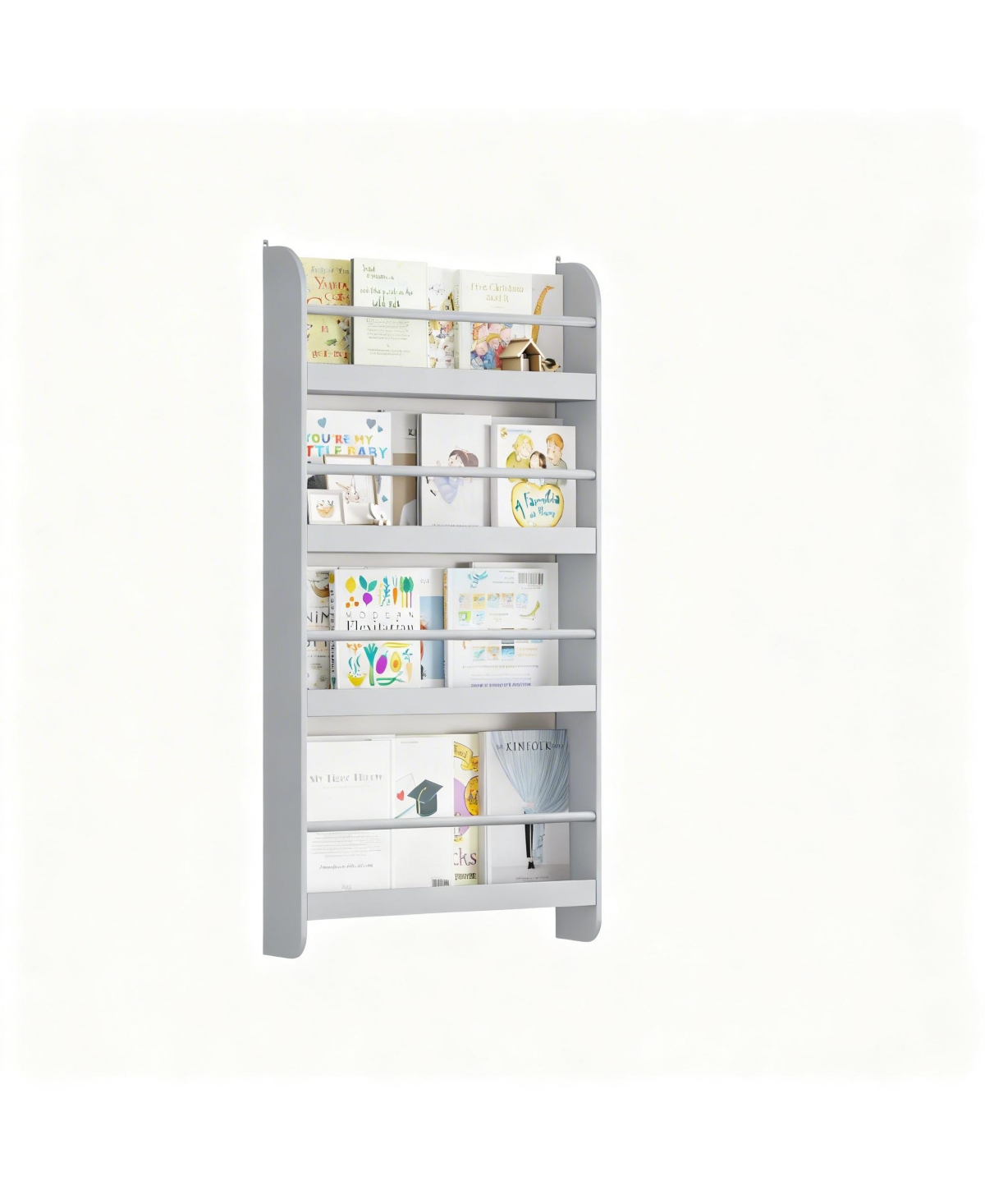 Click here for Yigii Wall-Mounted 4-Tier Bookshelf: Space-Saving... prices