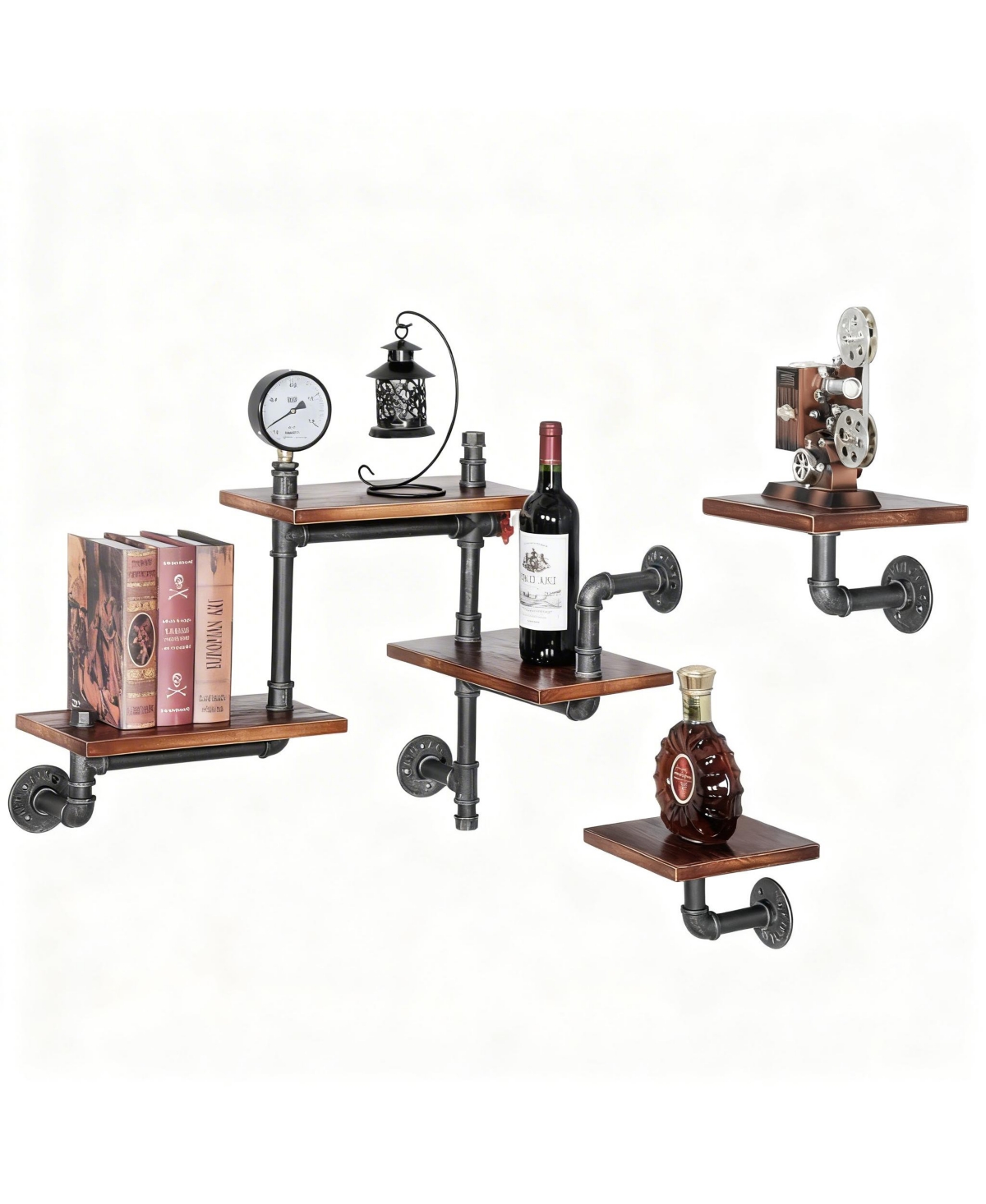 Click here for Yigii Industrial Rustic Pipe Shelves 5-Tier Wall S... prices