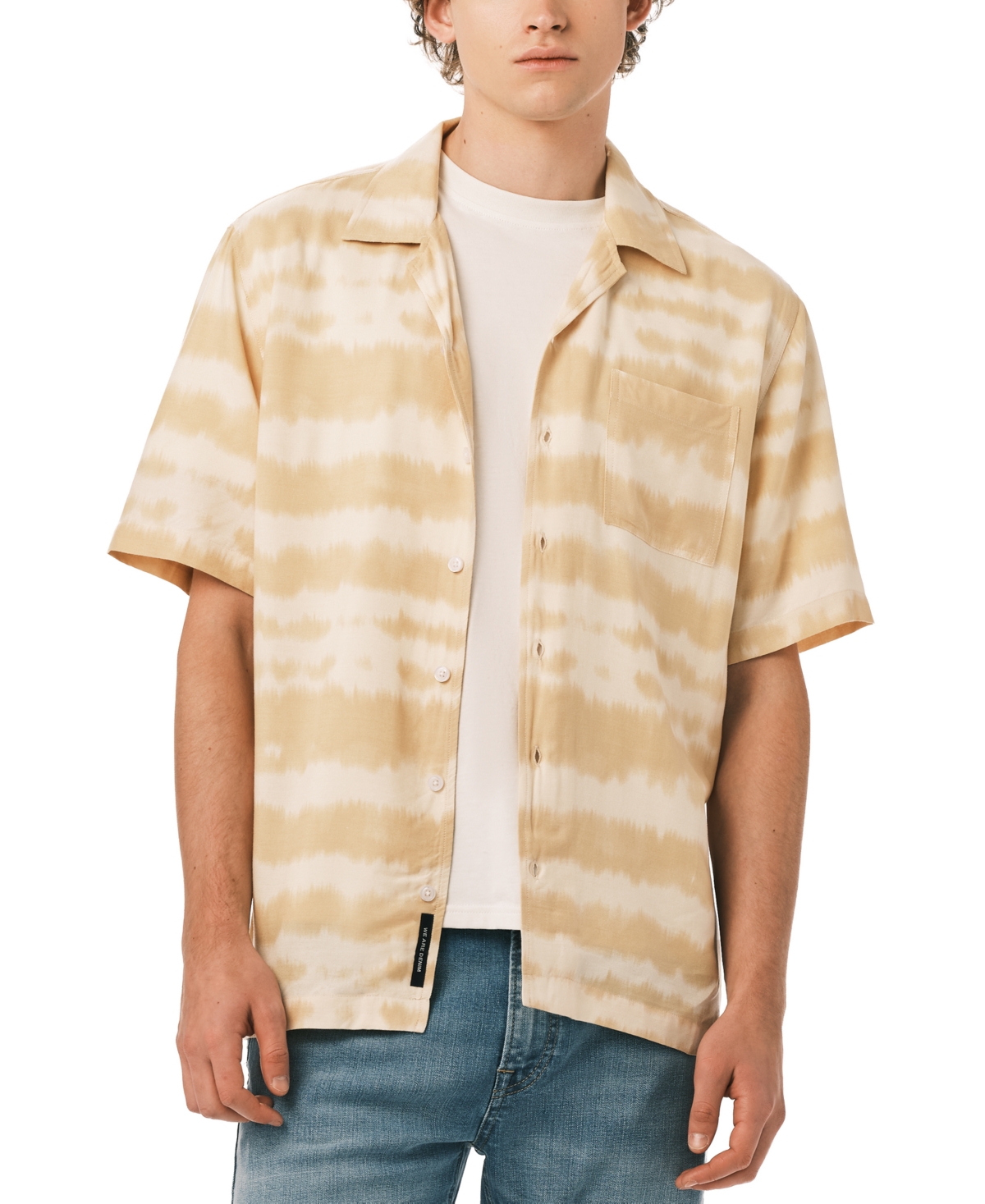 Click here for Buffalo David Bitton Mens Tie-Dye Stripe Camp Shir... prices