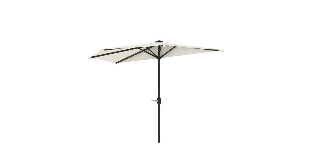 Click here for Clihome Small Vented Half Patio Umbrella Half Outd... prices