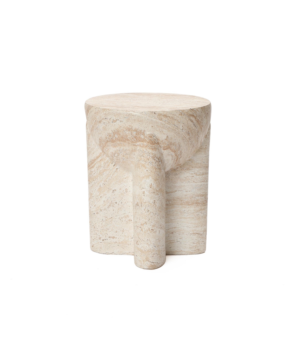 Click here for LuxenHome 18.3 Marbled Round End Table for Outside... prices