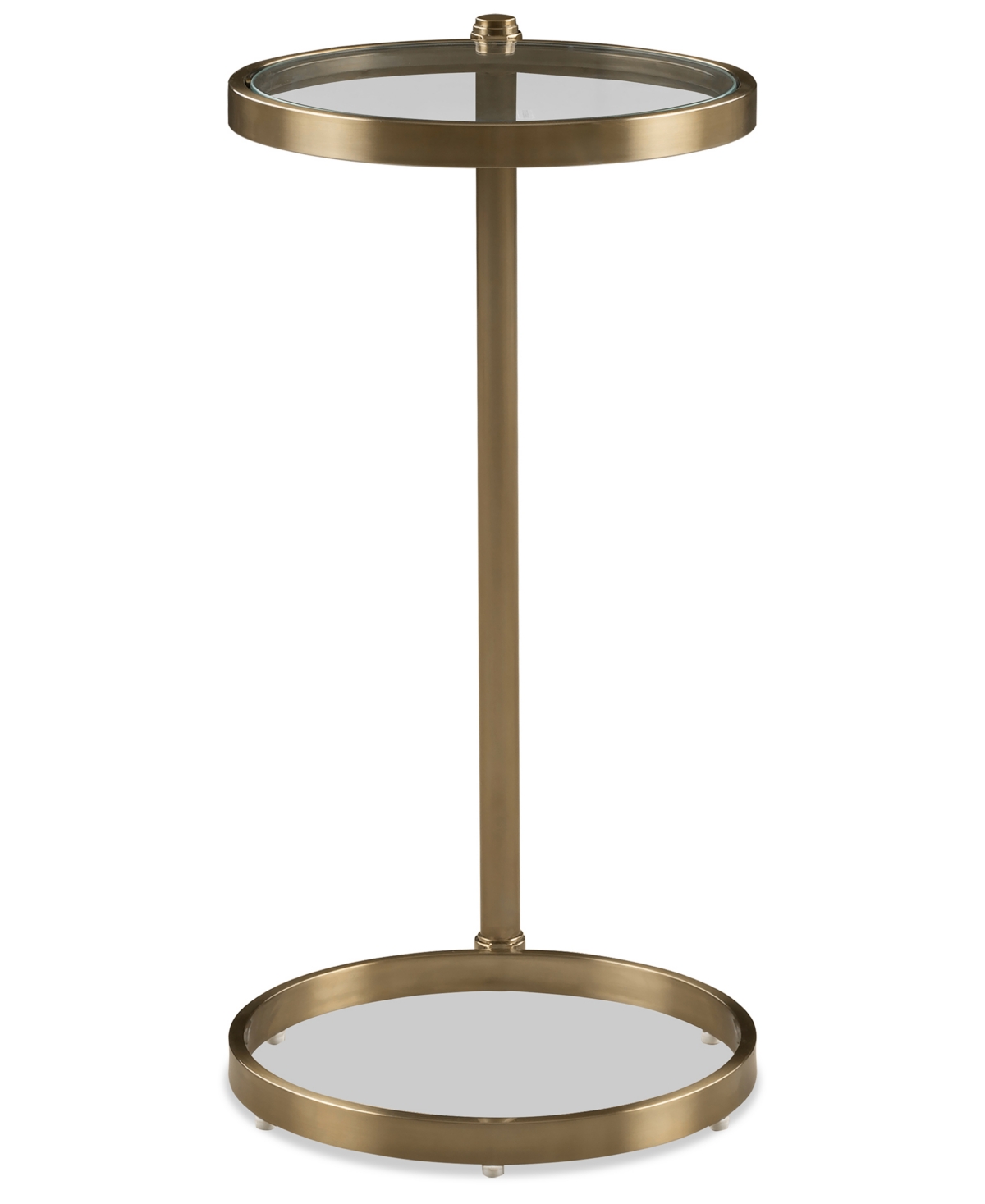 Click here for Isla 24 Glass Chairside Table - Brushed brass prices