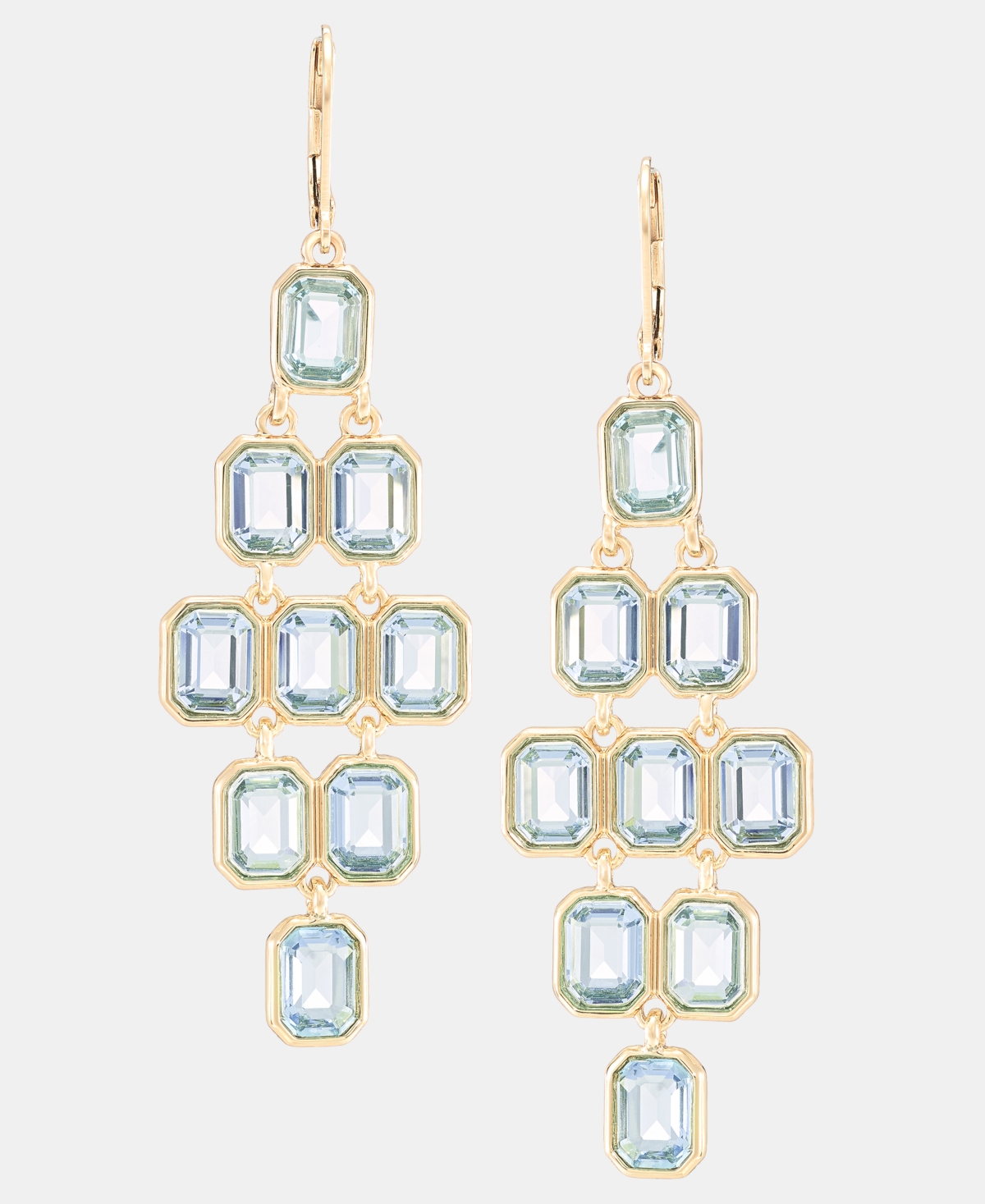 Click here for Lauren Ralph Lauren Gold-Tone Aqua Stone Chandelie... prices