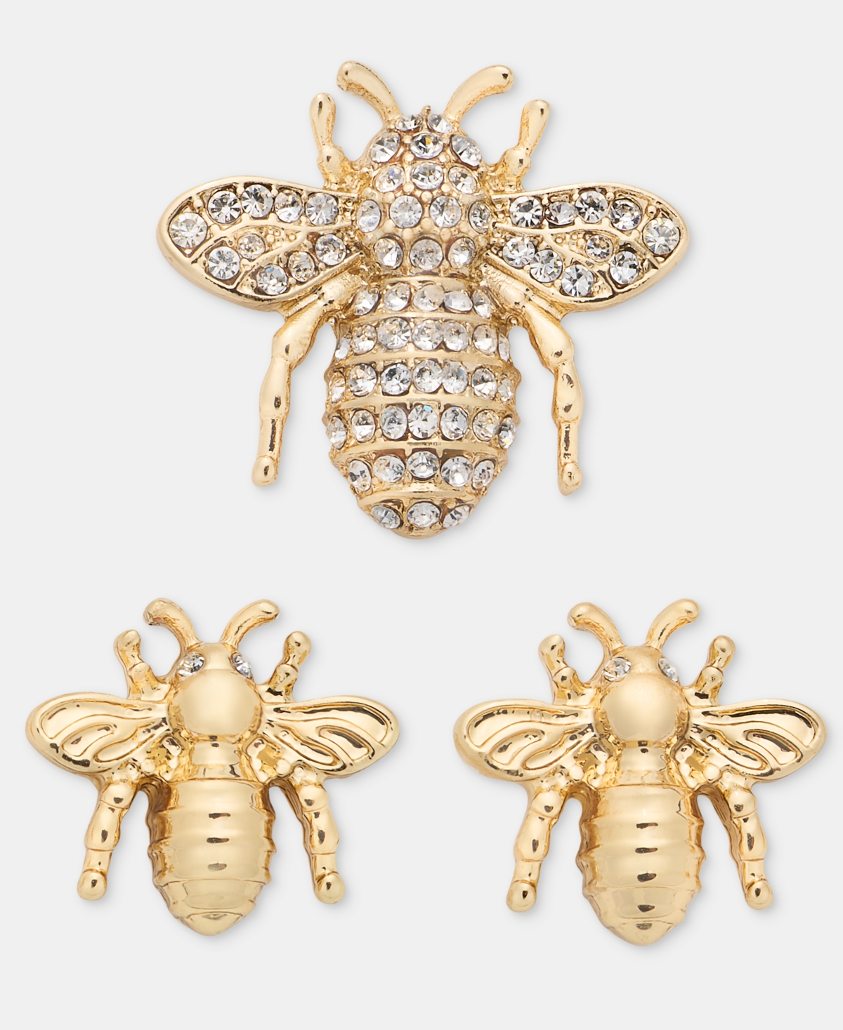 Click here for Lauren Ralph Lauren Gold-Tone Boxed Crystal Bee Pi... prices