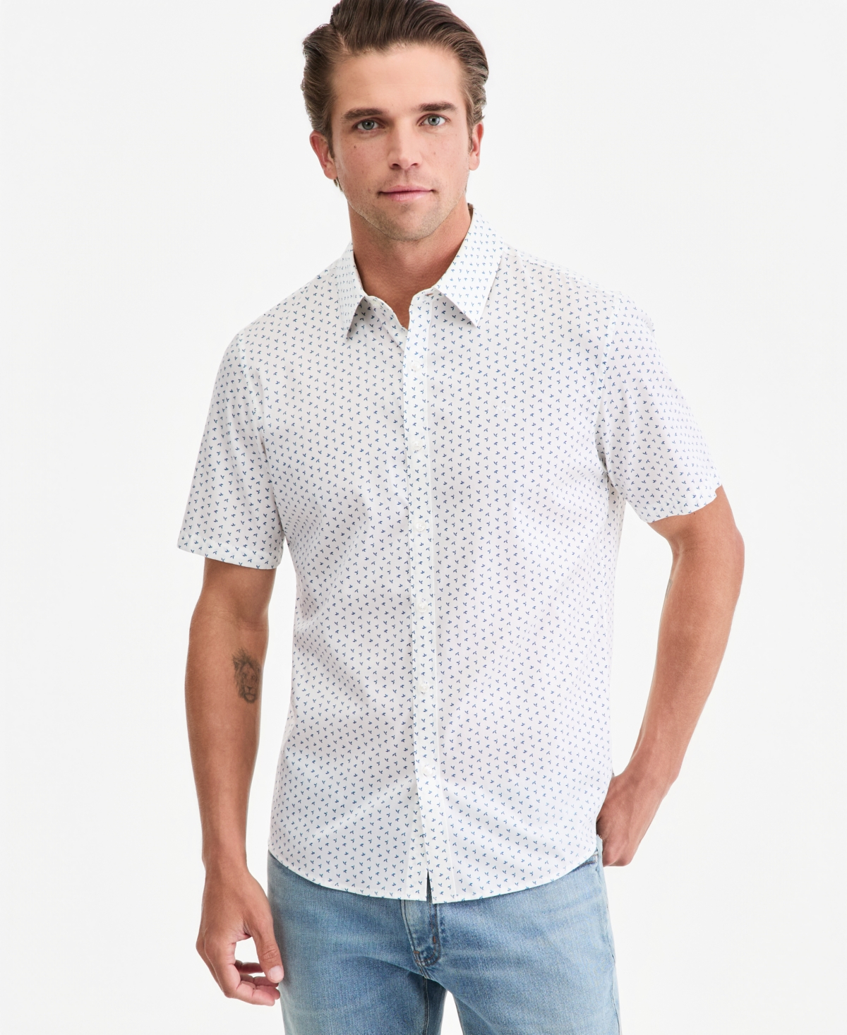 Click here for Michael Kors Mens Slim-Fit Performance Floral Shor... prices