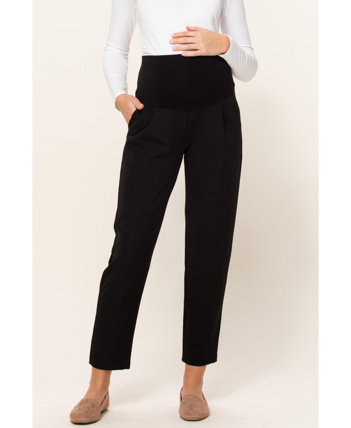 Click here for Hello Miz Maternity Relax Fit Over The Belly Pants... prices