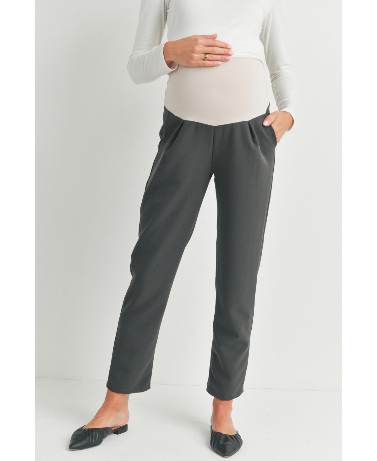 Click here for Hello Miz Maternity Relax Fit Over The Belly Pants... prices