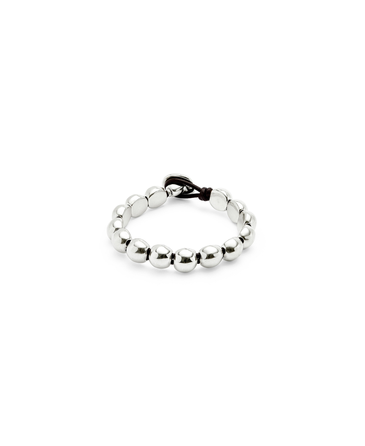 Click here for UNOde50 bracelet with small metal alloy beads plat... prices