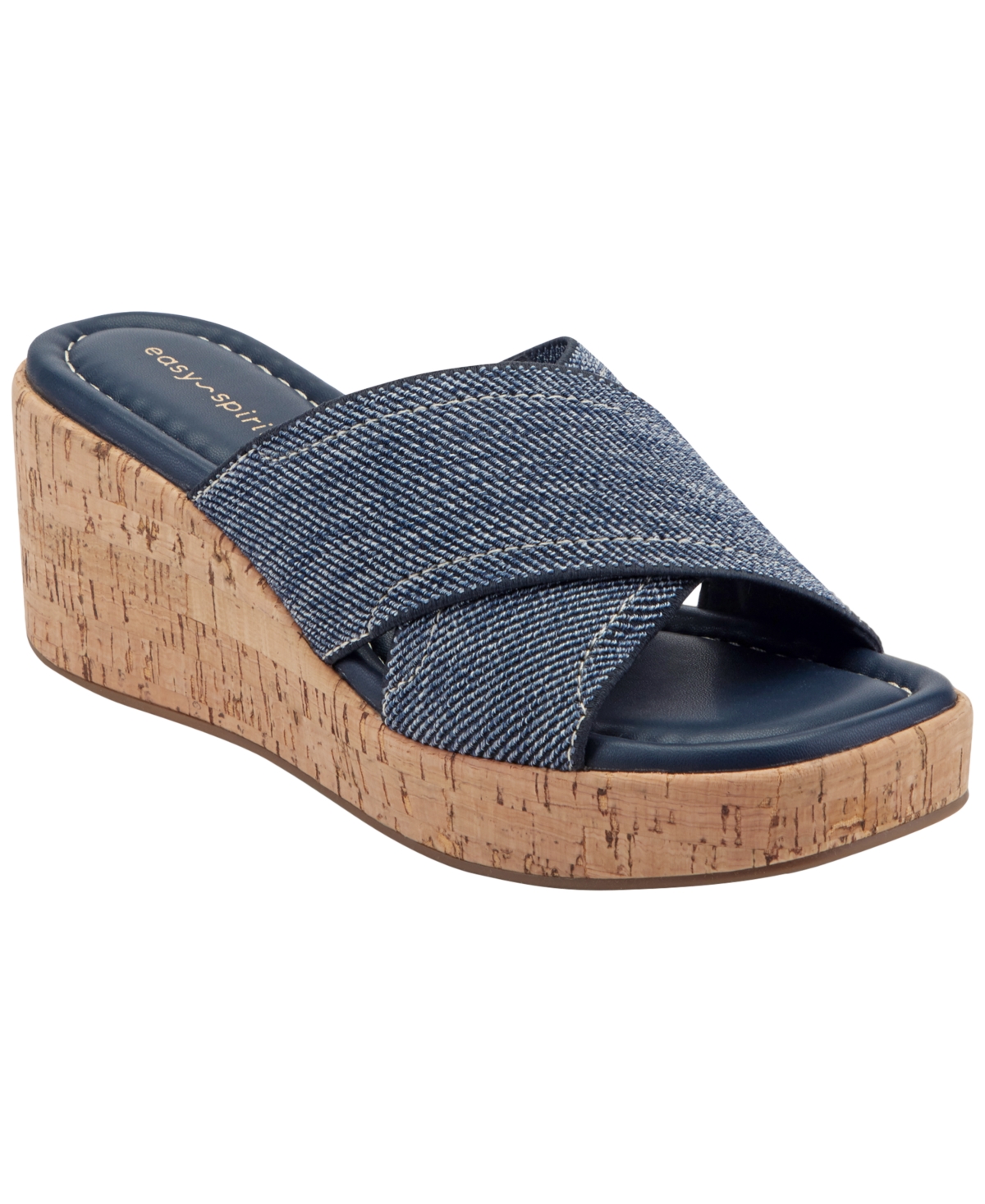 Click here for Easy Spirit Womens Fawn Slip-On Platform Wedge San... prices