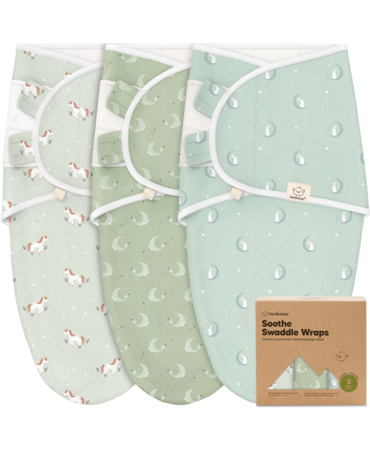 Click here for KeaBabies 3pk Soothe Baby Swaddle  Organic Baby Sw... prices