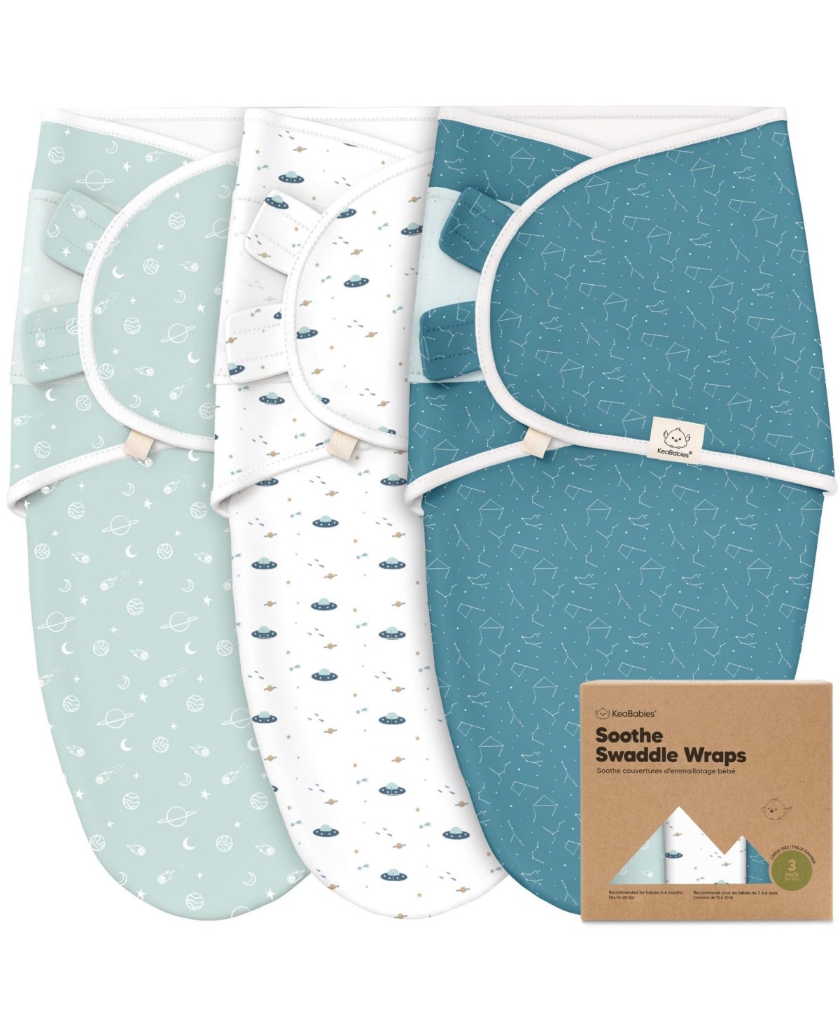 Click here for KeaBabies 3pk Soothe Baby Swaddle  Organic Baby Sw... prices