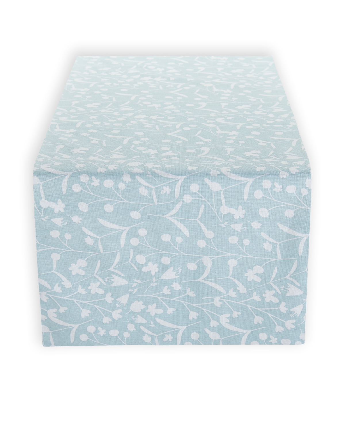 Click here for Tableau Coral Bells Cotton Runner  72 x 14 - Blue prices
