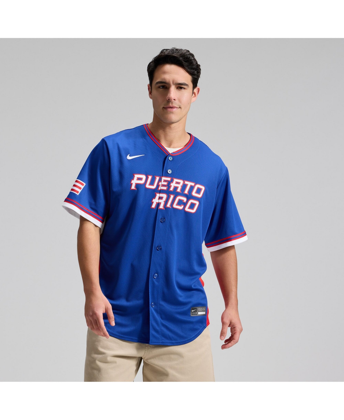 Click here for Nike Mens Royal Puerto Rico Baseball 2026 World Ba... prices