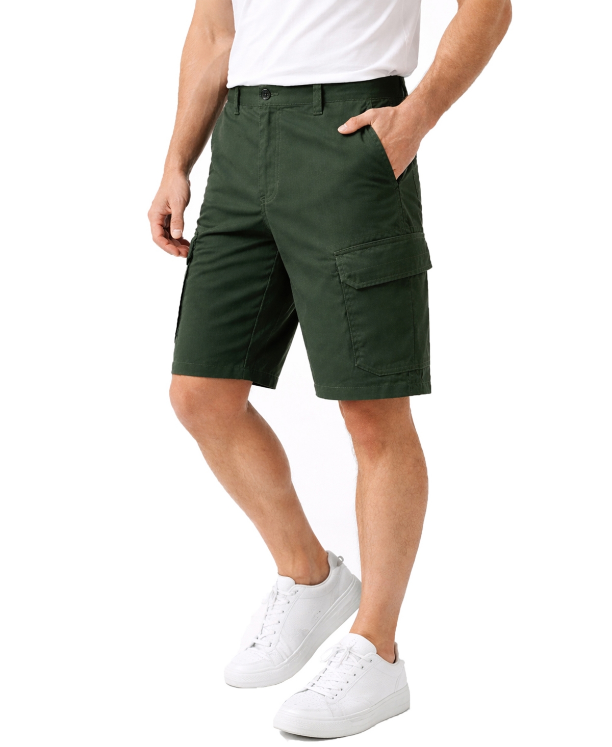 Click here for Blu Rock Mens Cotton Flex-Stretch Cargo Shorts - O... prices
