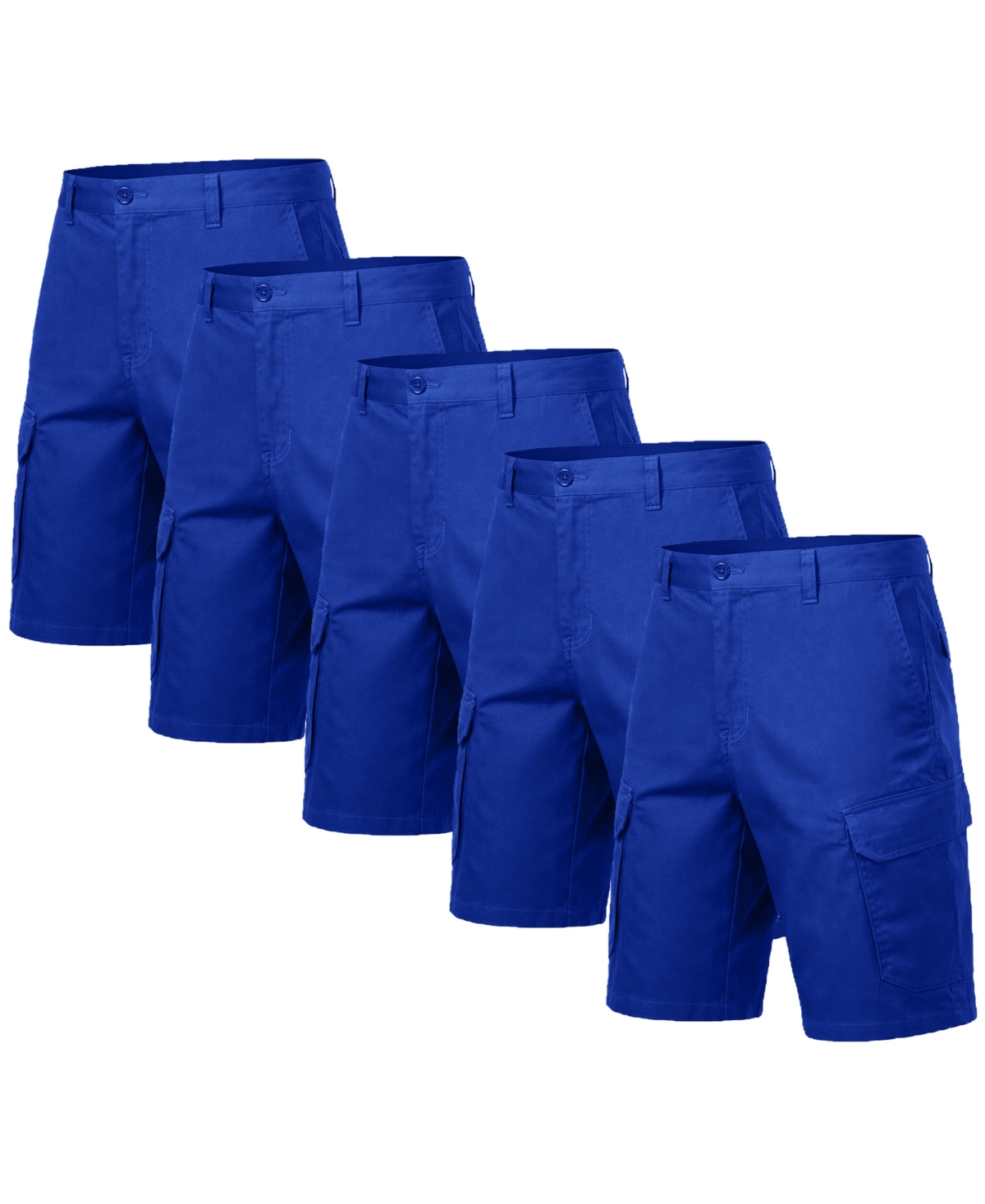 Click here for Blu Rock Mens Cotton Flex-Stretch Cargo Shorts-5 P... prices