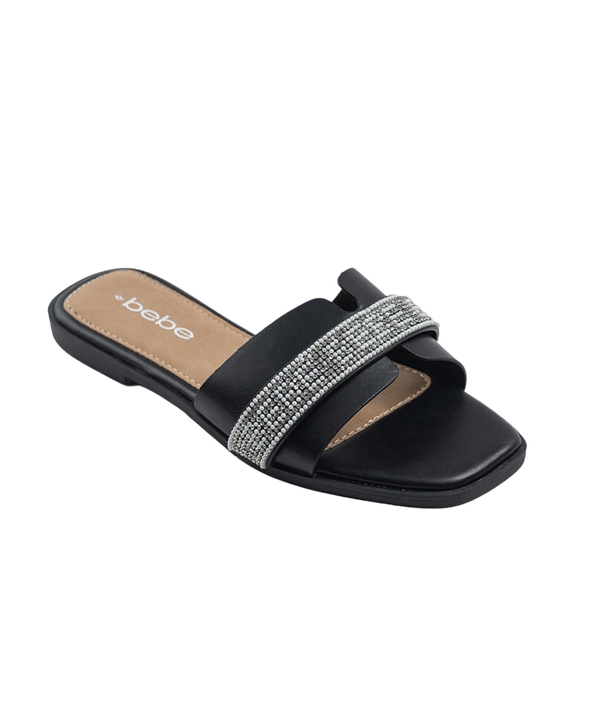 Click here for bebe Womens Fashion Sandal with Rhinestone and Pea... prices