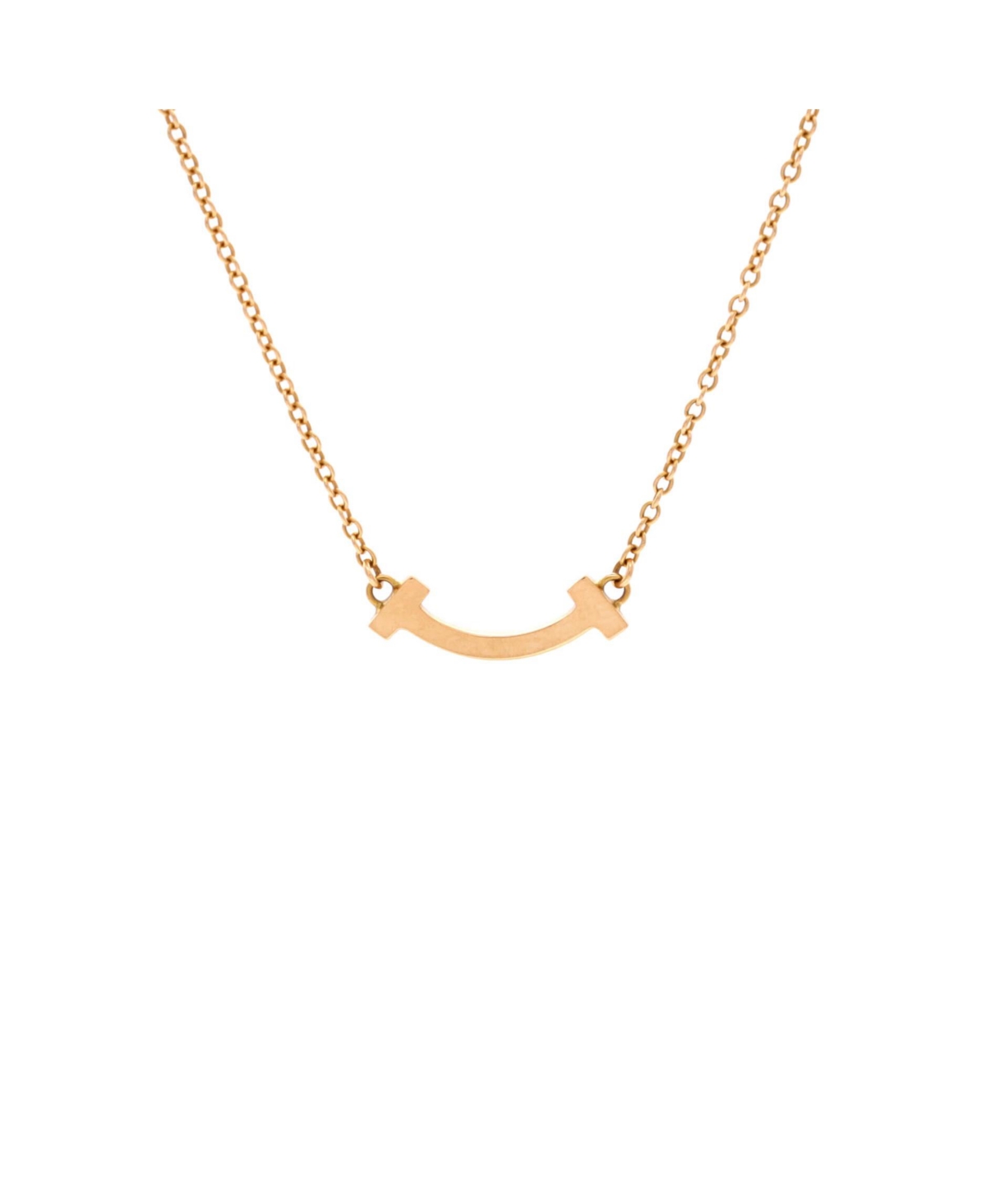 Click here for Pre-Owned Tiffany & Co T Smile Pendant Necklace -... prices