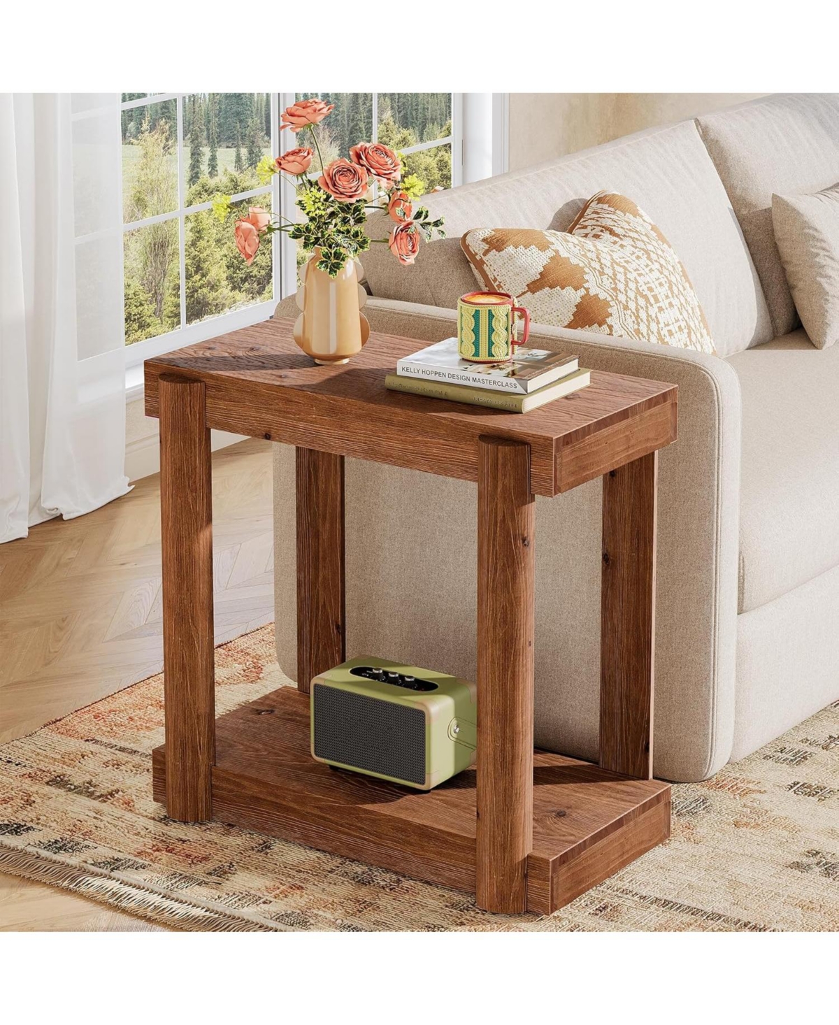Click here for Tribesigns Solid Wood End Table  Farmhouse Side Ta... prices