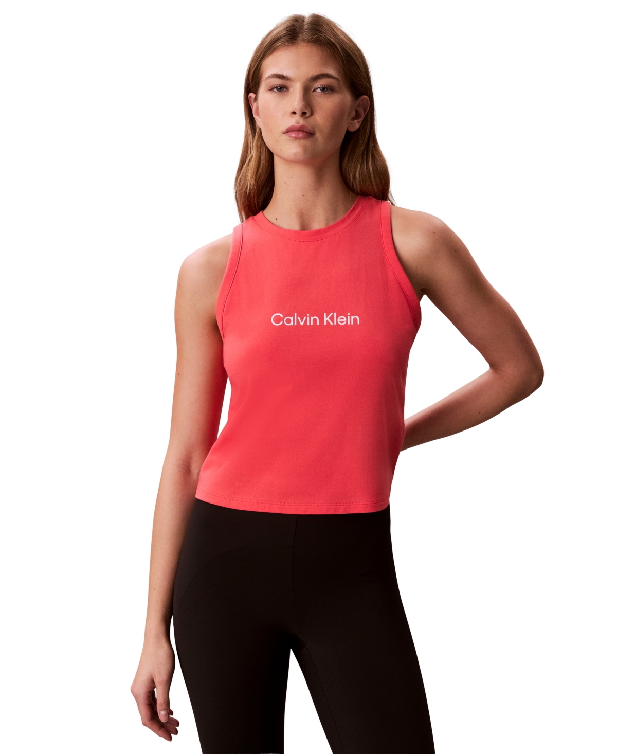 Click here for Calvin Klein Performance Womens Cropped Tank Top -... prices
