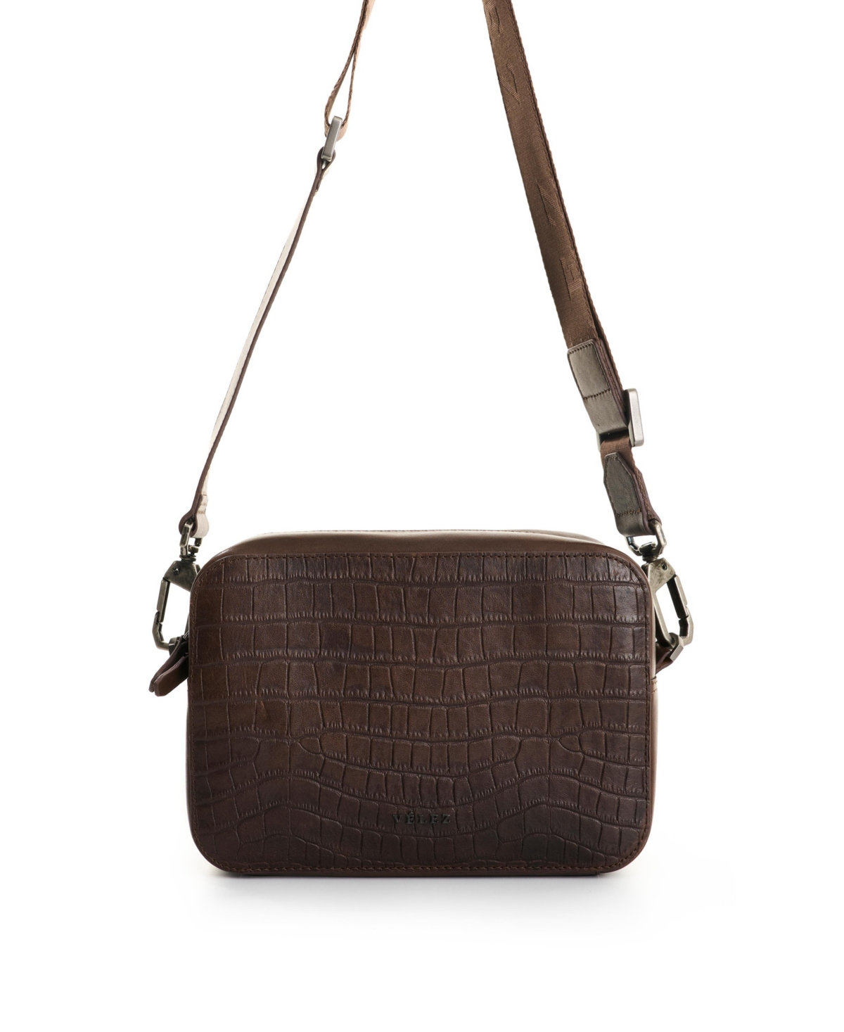 Click here for Velez Leather Crossbody Bag with Adjustable Straps... prices