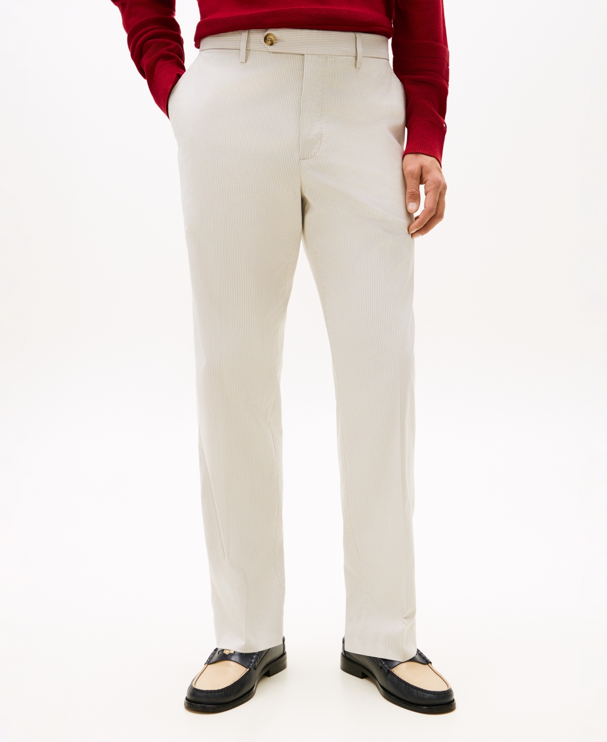 Click here for Tommy Hilfiger Mens Dobby Texture Regular-Fit Pant... prices