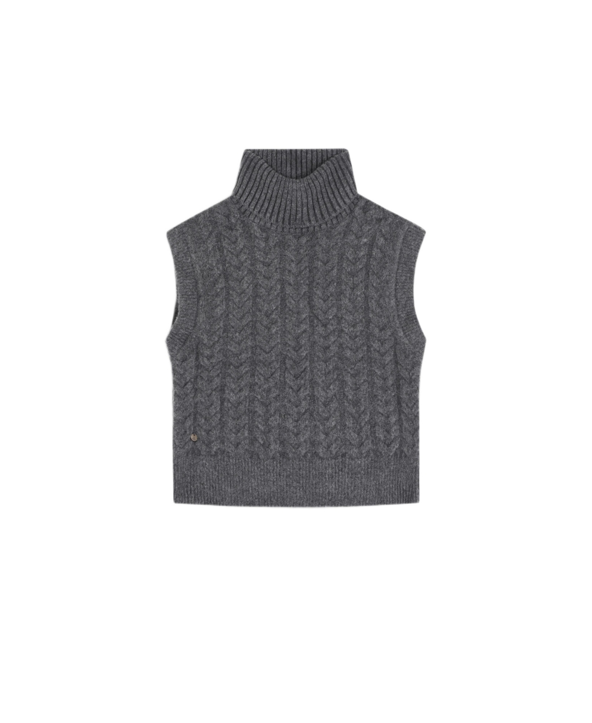 Click here for Scalpers Big Girls New Pompom Vest Tricot - Anthra... prices