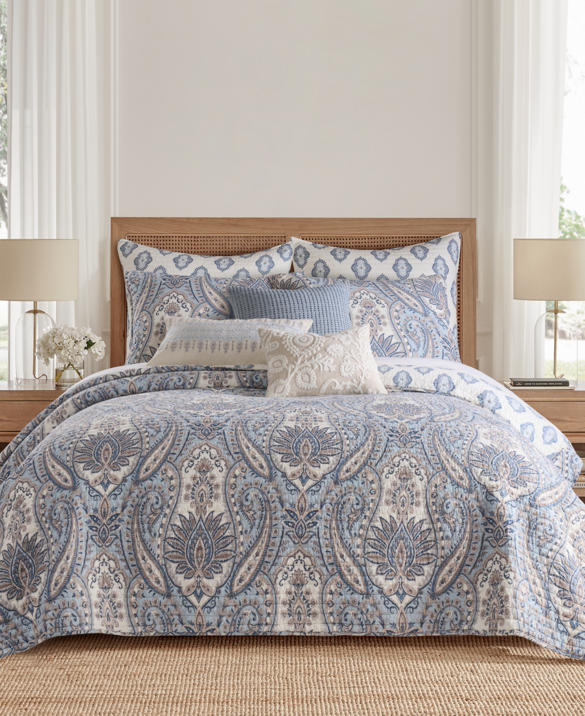 Click here for Levtex Kasey Damask Reversible 3-Pc. Quilt Set  Ki... prices