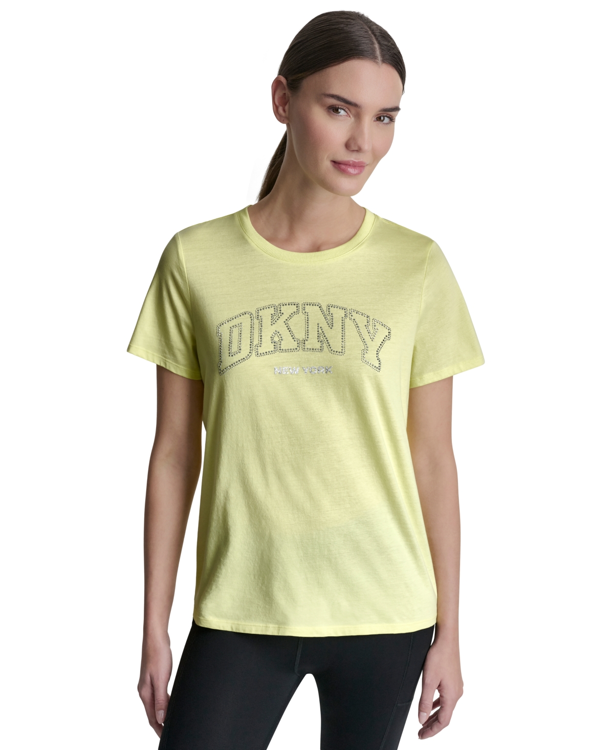 Click here for Dkny Sport Womens Rhinestone Varsity Logo Relaxed... prices