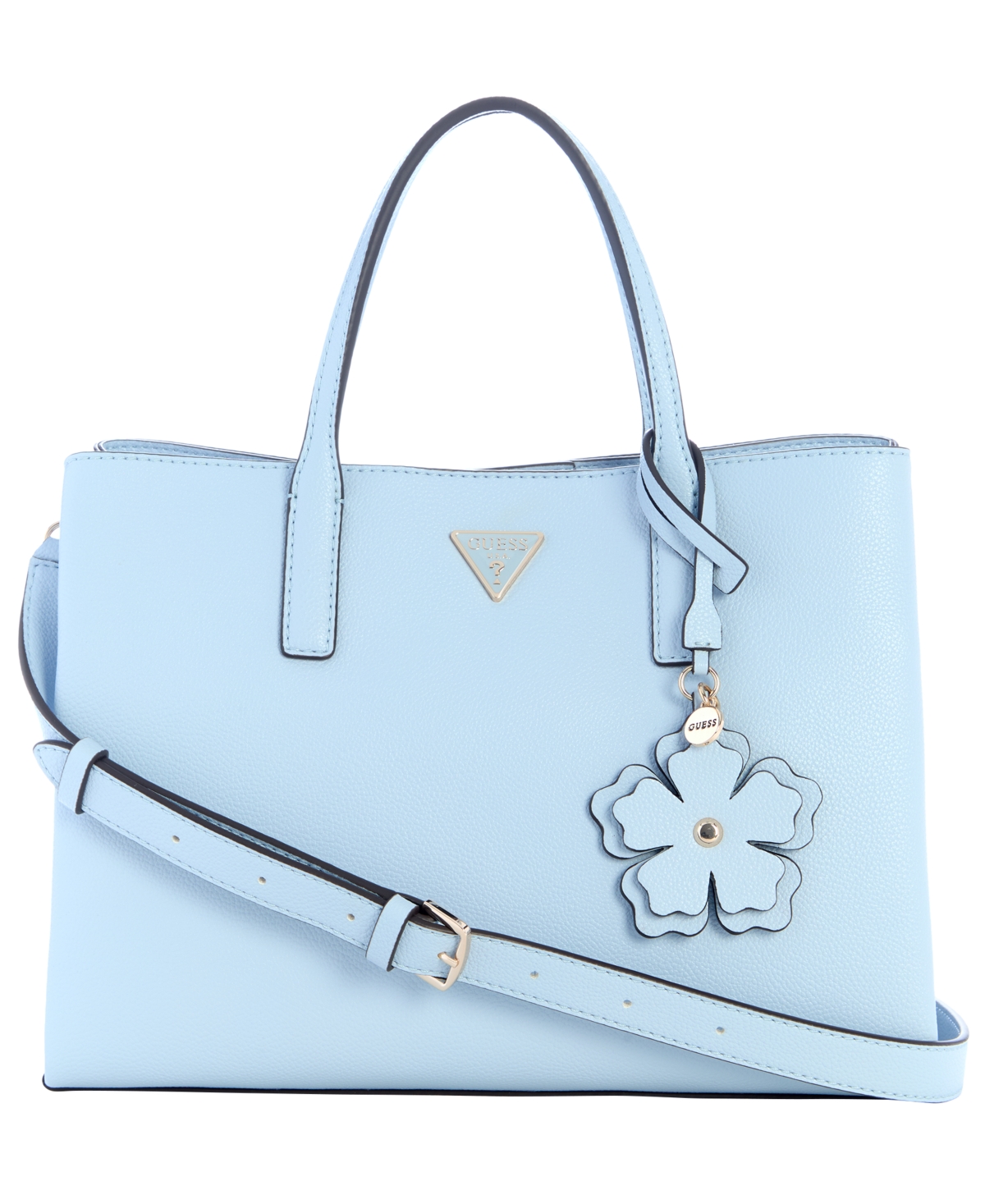 Click here for Guess Lucci Medium Girlfriend Satchel Bag - Blue prices
