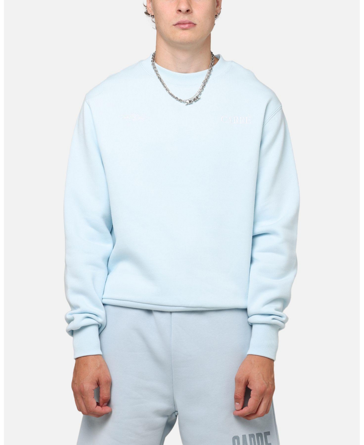 Click here for Carre Mens Bloom Crewneck - Blue prices