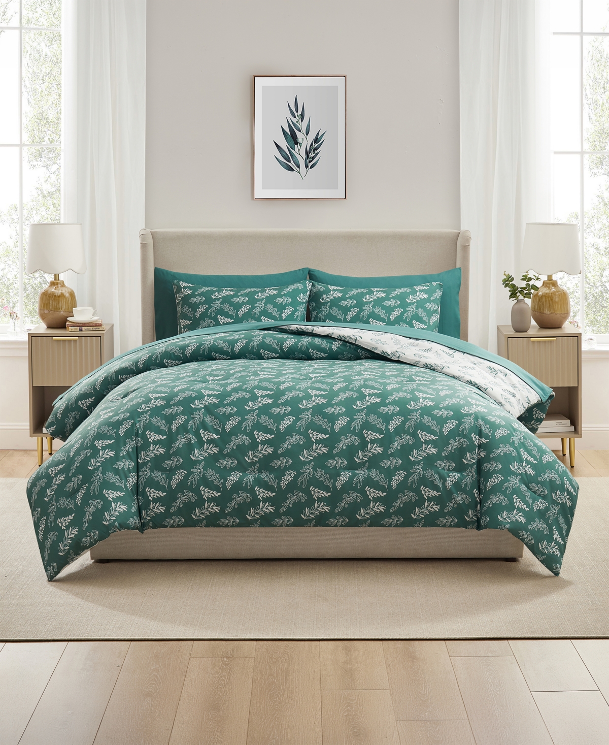 Click here for Nestl Luxury Soft Botanical Design 7-Pc. Comforter... prices